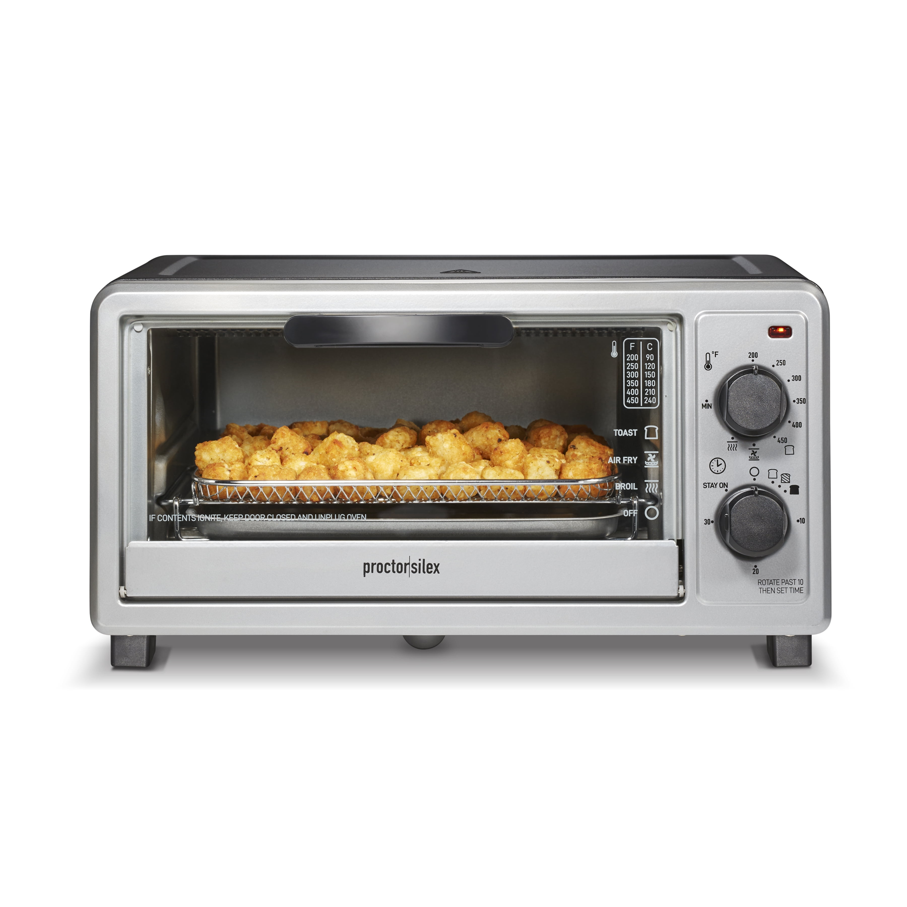 Proctor Silex Simply-Crisp Countertop Air Fryer Toaster Oven Combo with ...