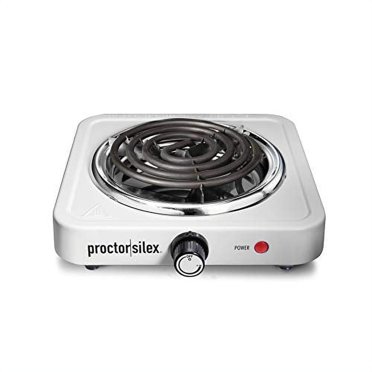 MegaChef Portable Dual Burner Electric Countertop Cooktop in Sleek ...