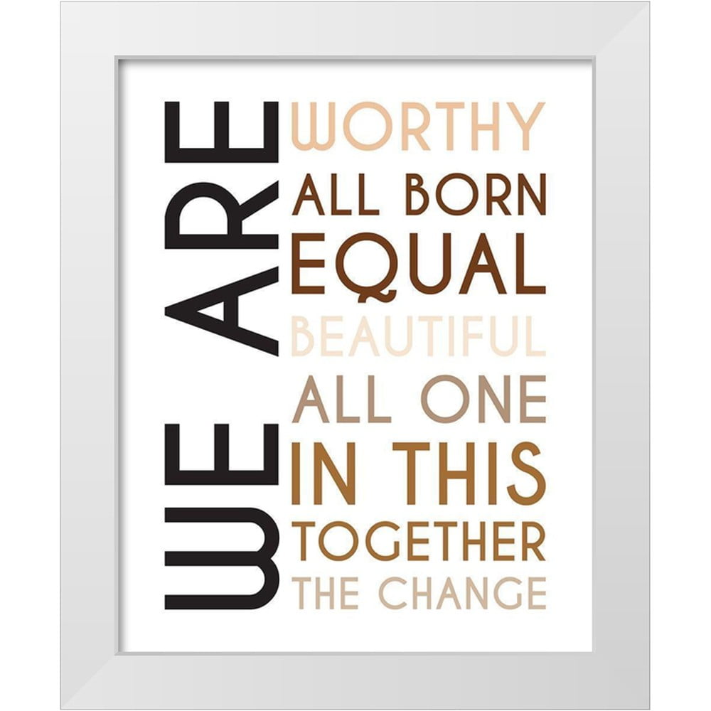 Proctor, Tenisha 15x18 White Modern Wood Framed Museum Art Print Titled ...