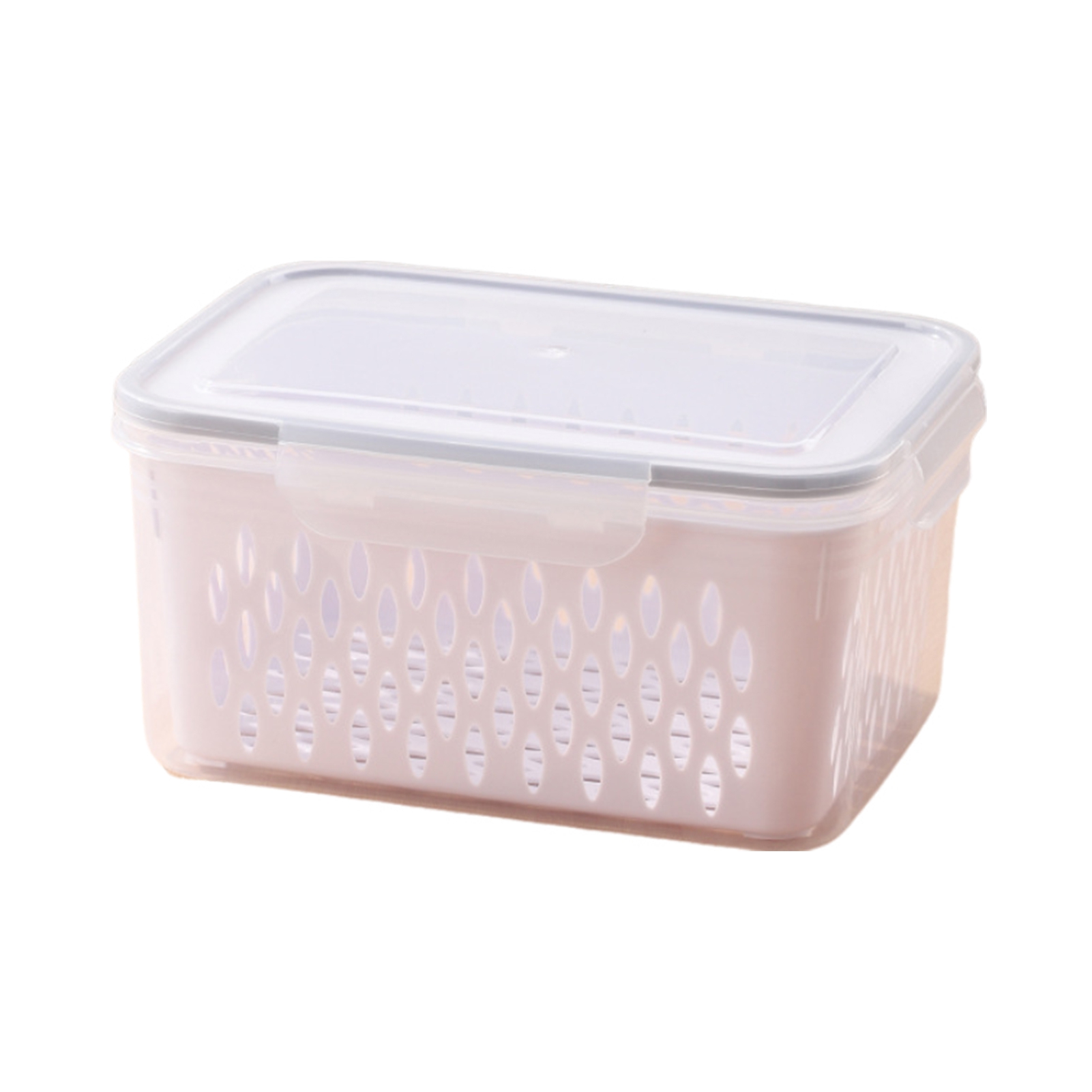 Produce Saver Containers with Drain Basket Food Storage Bins for Fridge Extend Freshness Reduce ...