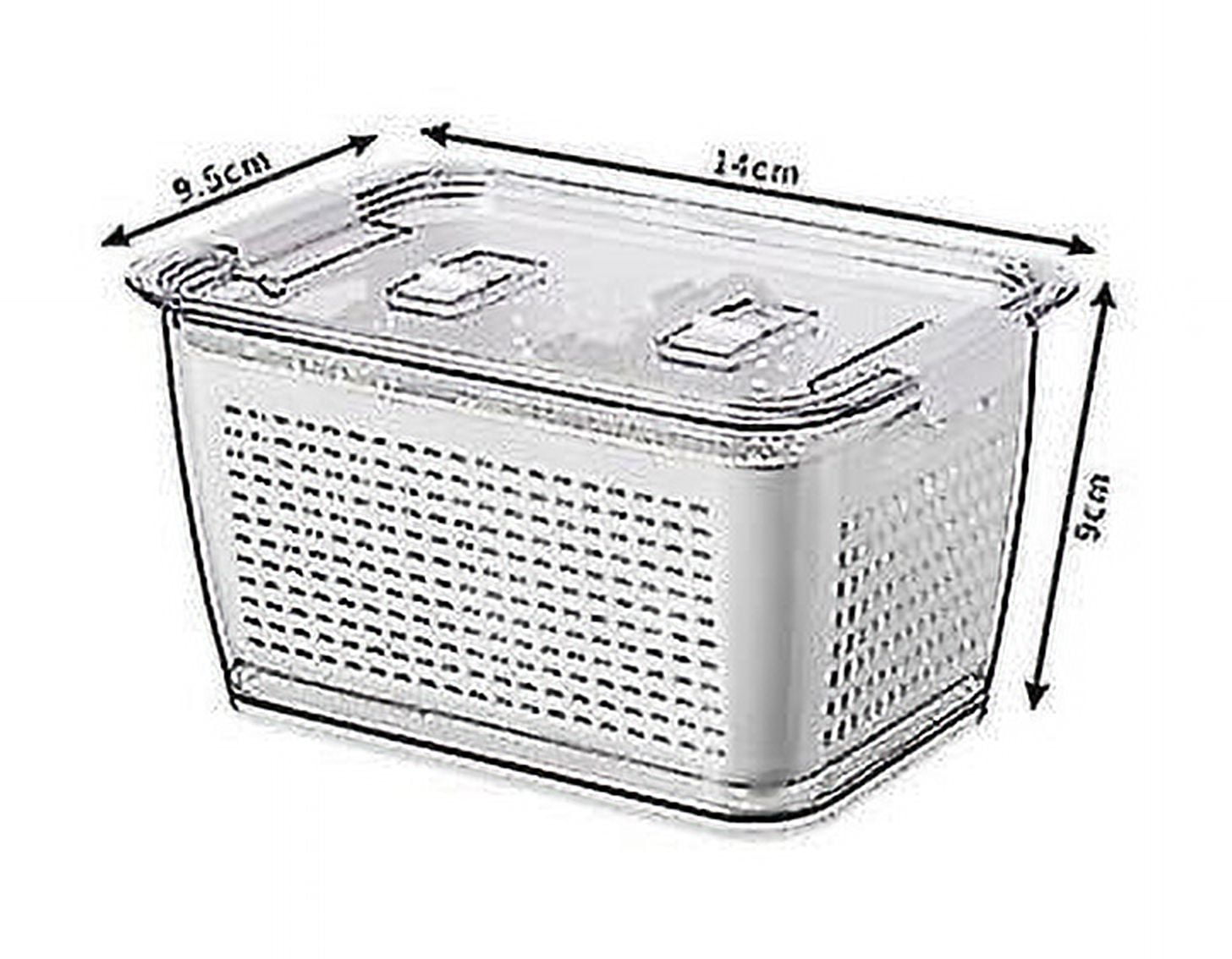 Produce Saver Containers For Refrigerator, Kitchen Strainer Container ...