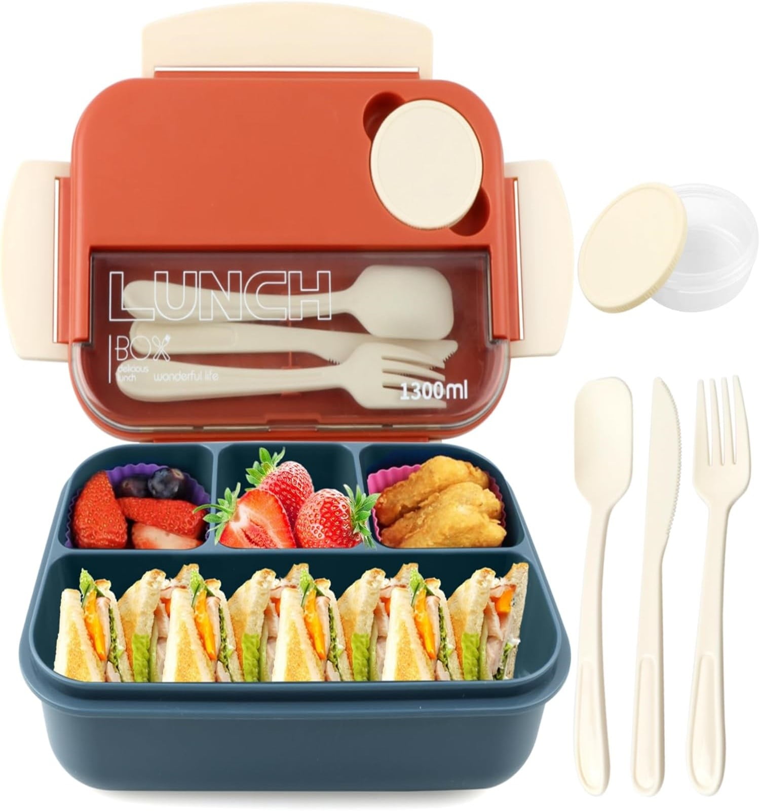 Produce Storage,Friendly Four Grid Plastic Student Lunch Box Lunch Box ...