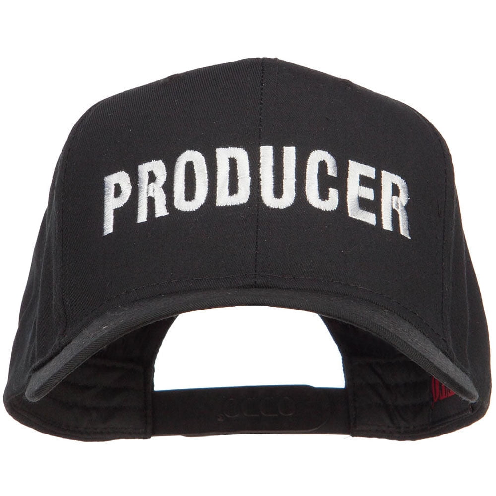 Producer Embroidered Twill Cap - Black OSFM - Walmart.com
