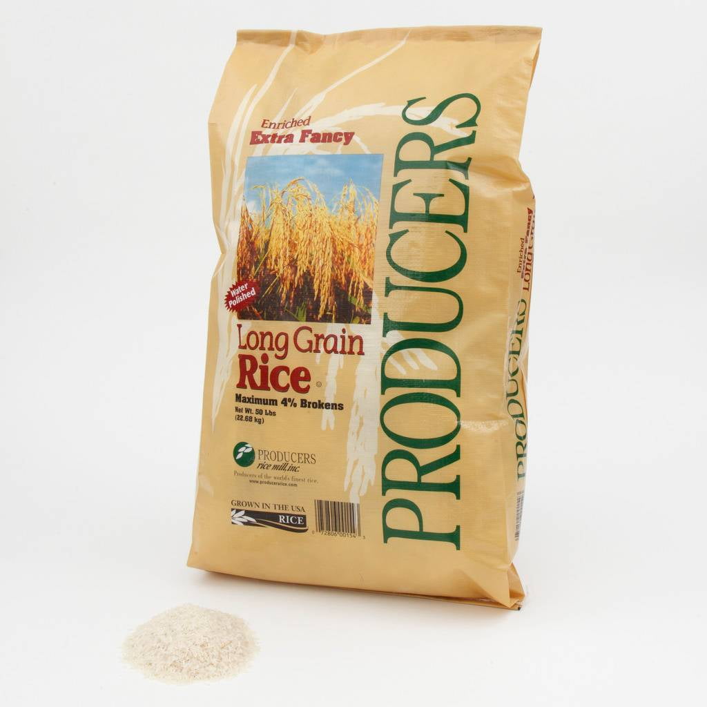 Producers Rice Extra Fancy Long Grain Rice, 50 Pound -- 1 each ...