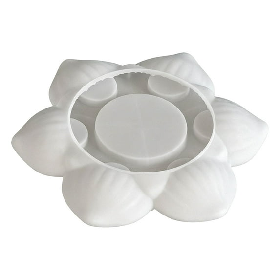 DIY Silicone Mould for Resin Casting Large Light Holder Tray with 7 ...