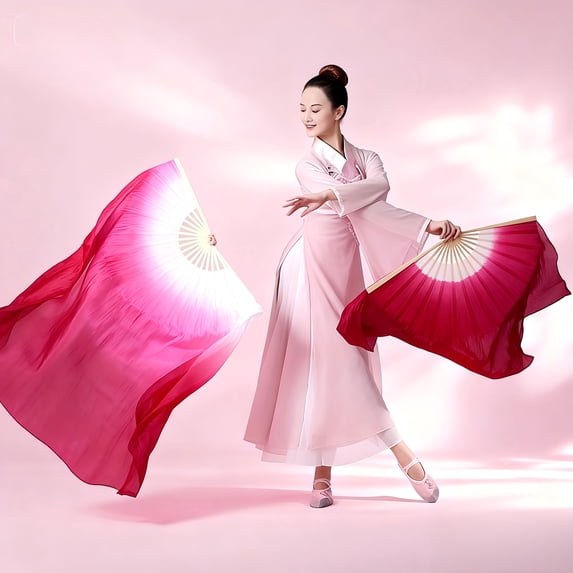 Product Classification Belly Dance Silk Fan Prop for Performance ...