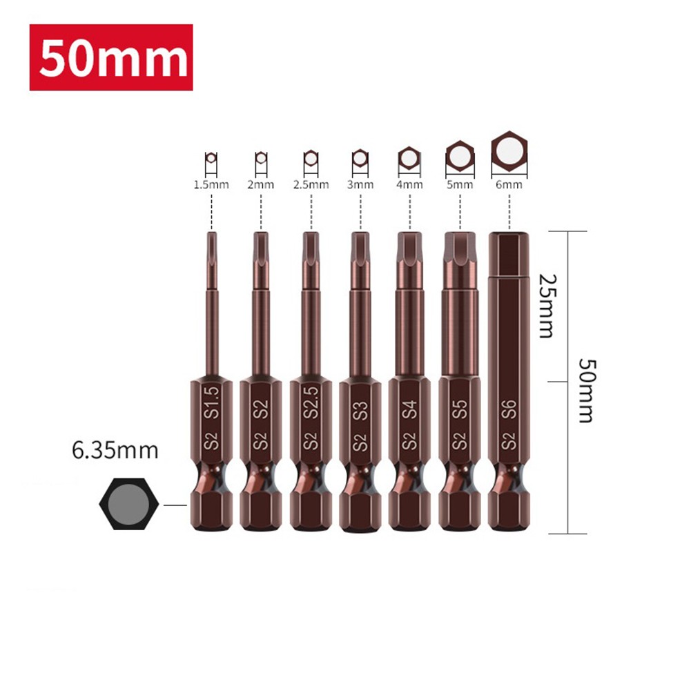 Product Name Alloy Steel Magnetic Range Screwdriver Bits Total Length ...