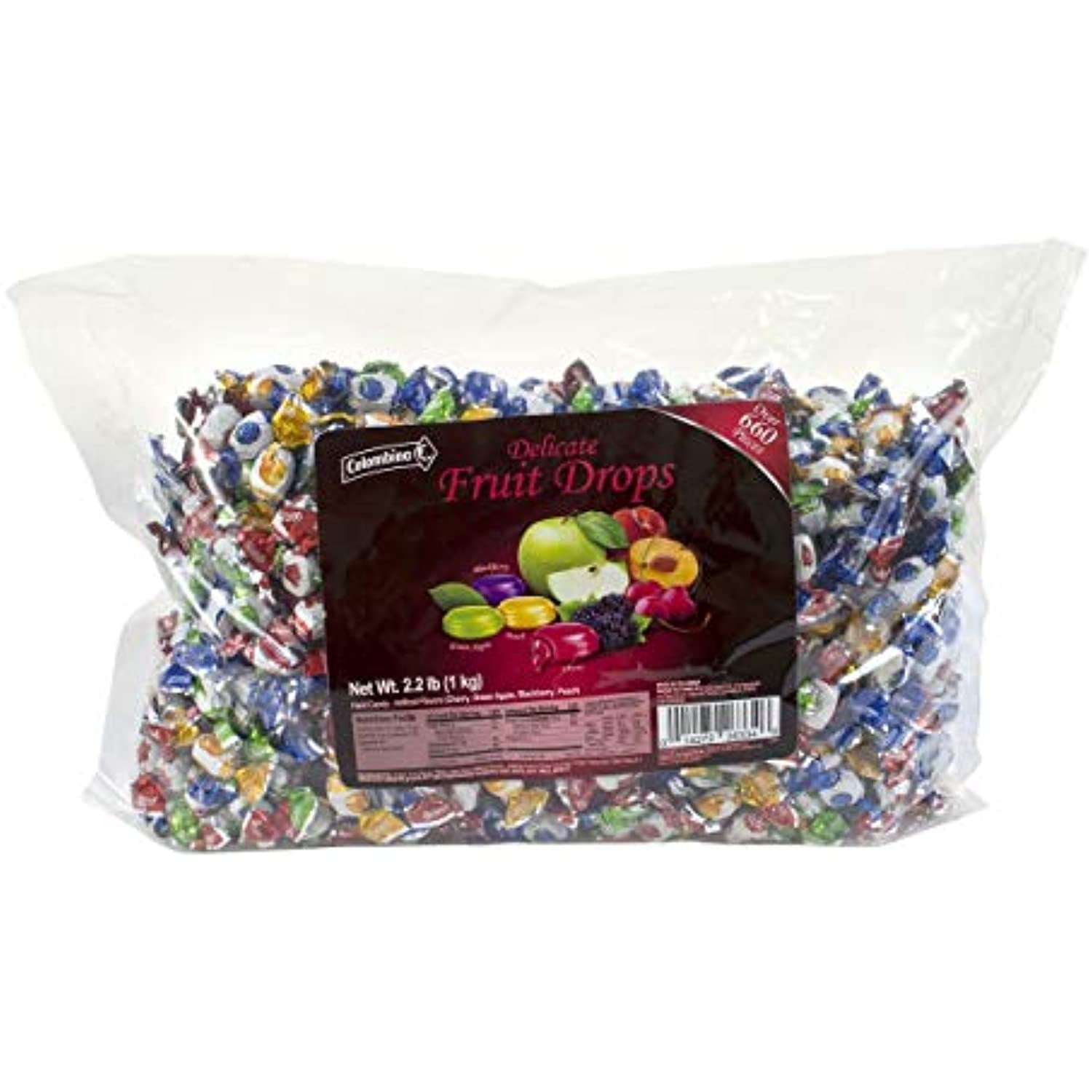 Colombina Delicate Fruit Drops, 2.2 Lbs - 1 Pack of 35.2 Ounce ...