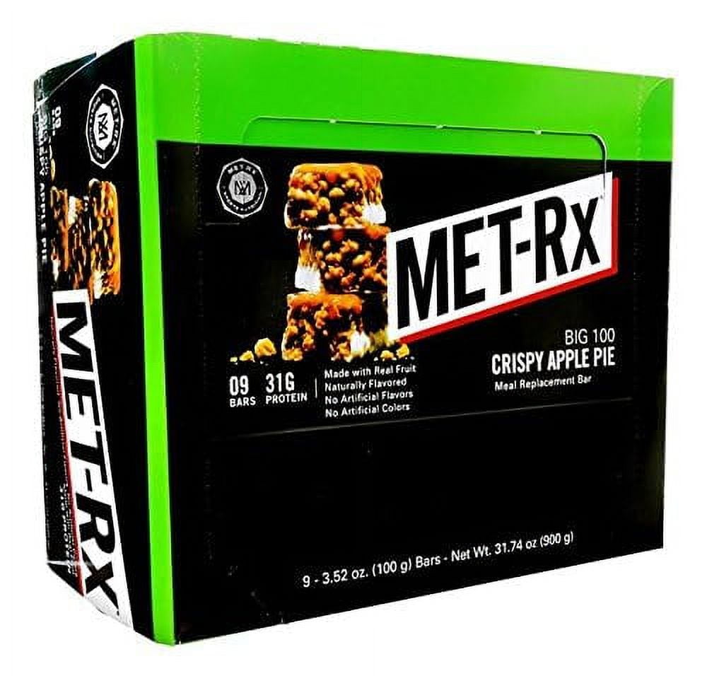 Product Of Met-Rx Big100, Bar - Colossal Crispy Apple Pie, Count 9 (3. ...