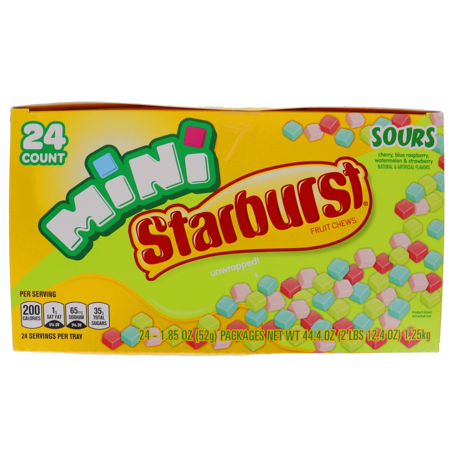 Product Of Starburst, , Starburst, Minis Sour 24/1.85 Oz , Ct 24 ...