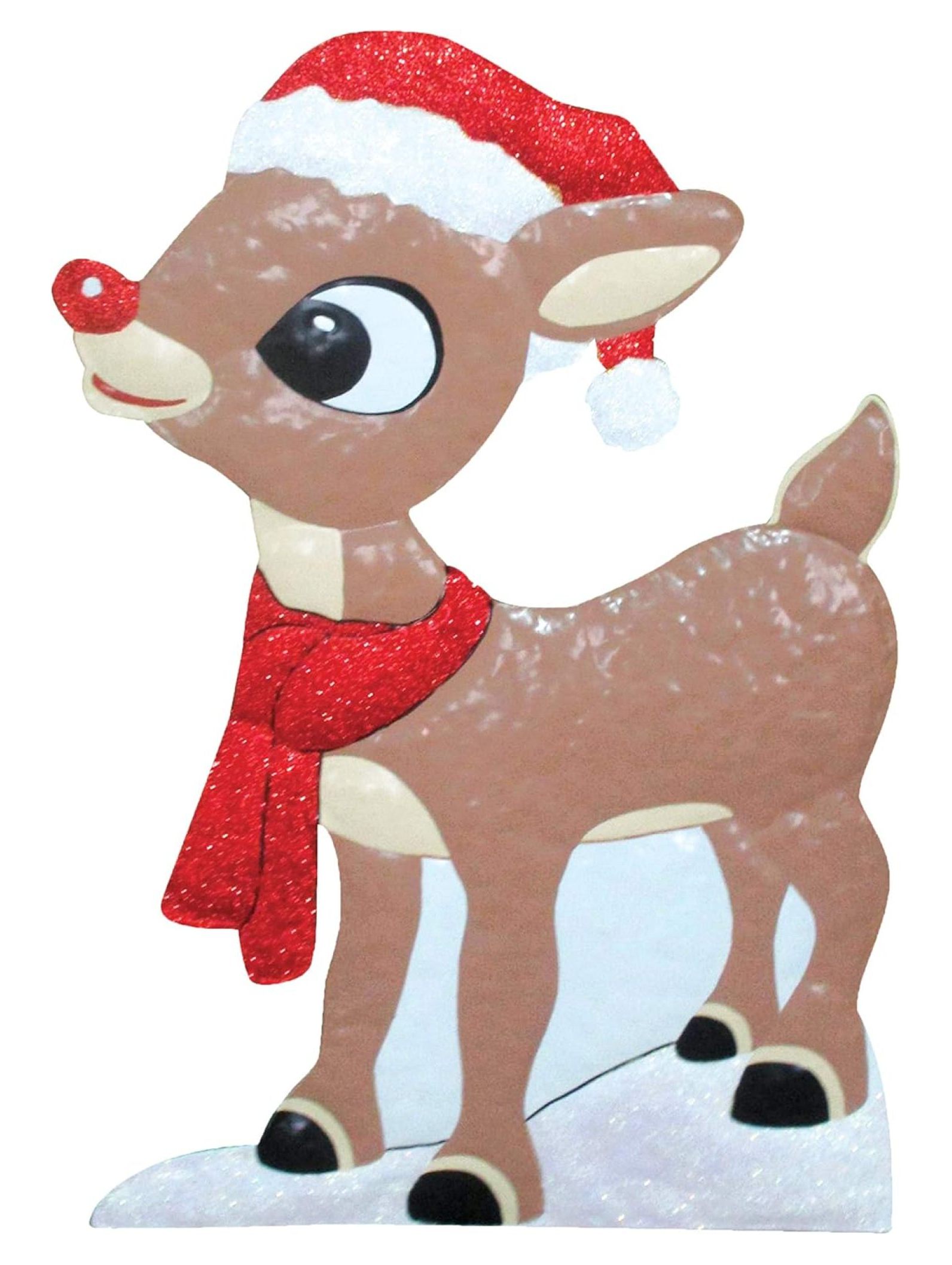 Product Works 24-Inch Rudolph the Red-Nosed Reindeer Metal Christmas ...