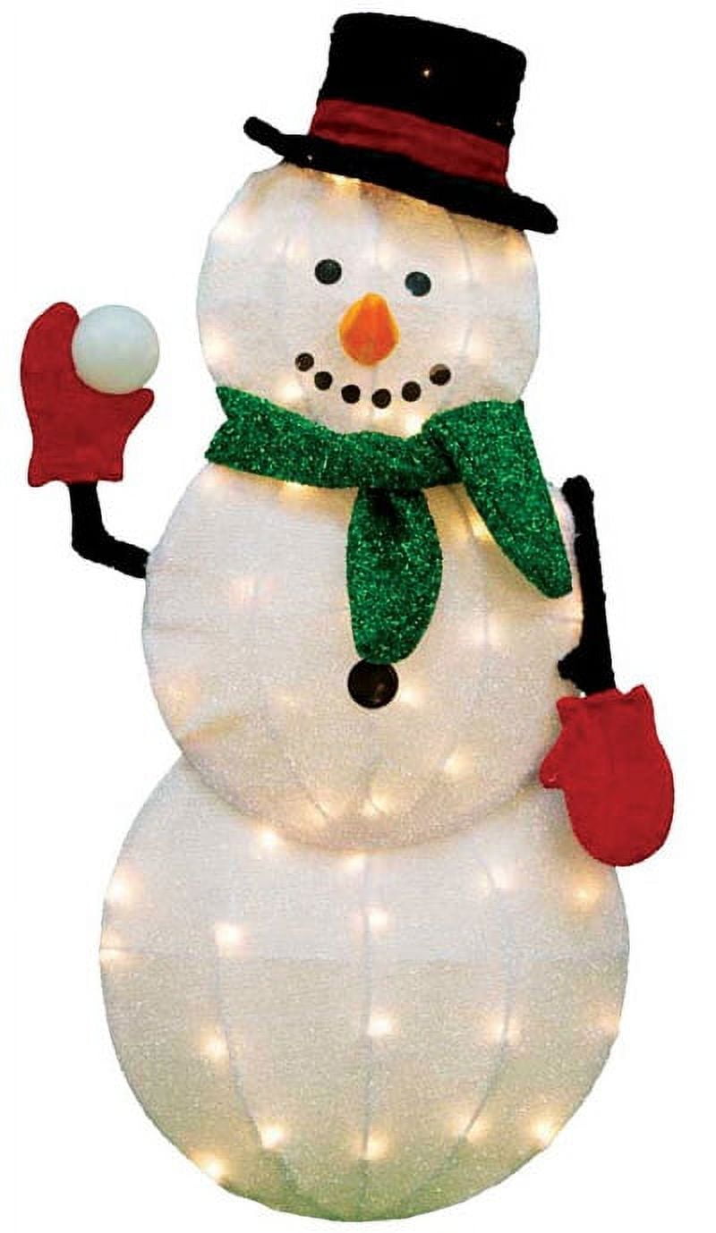 Product Works 70044-L2D Pre-Lit 2D Snowman 32 in. - Walmart.com