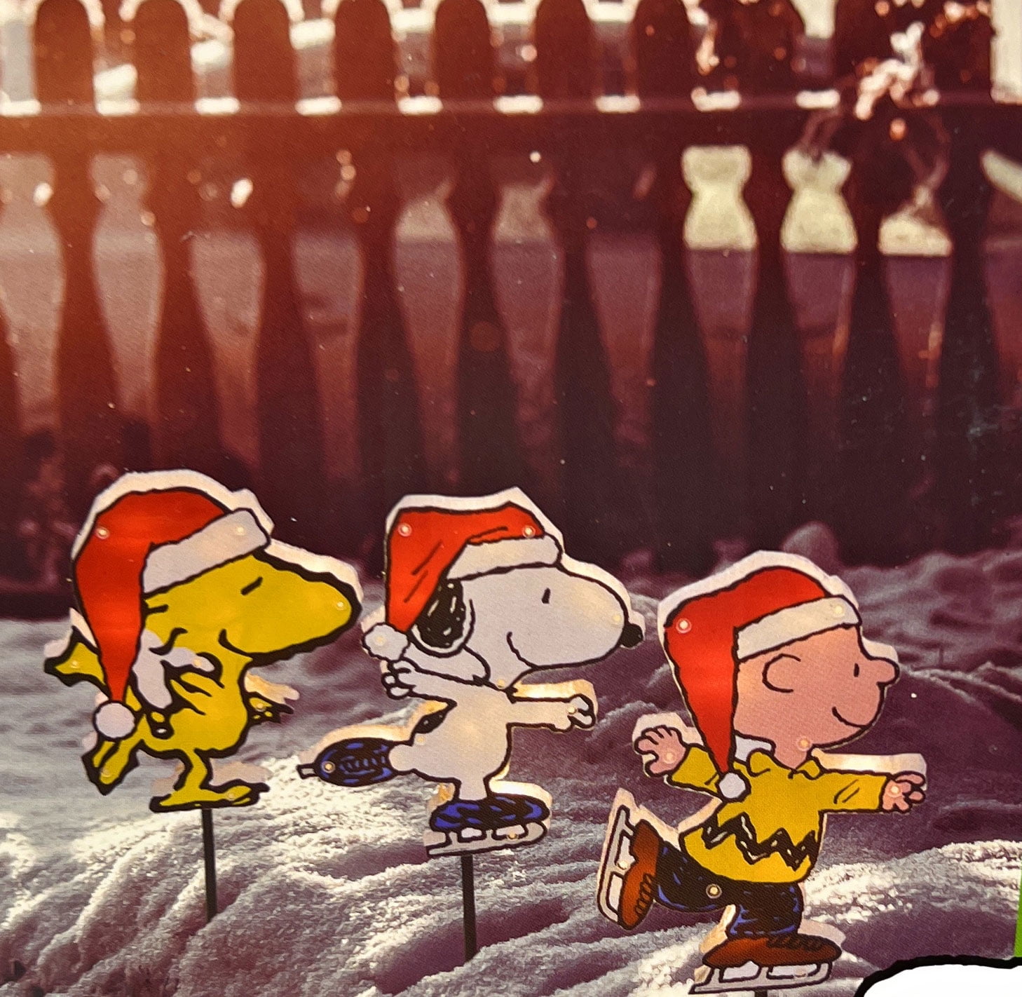 Snoopy Ice Skating Wallpaper