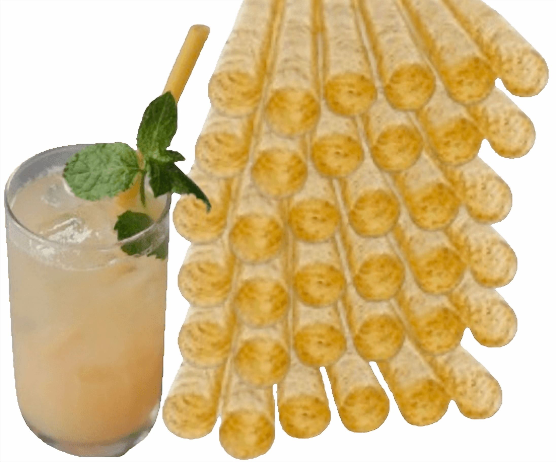 Product image Agave Fiber Straws Unwrapped 250 Pack 5.75 Inch Bio ...