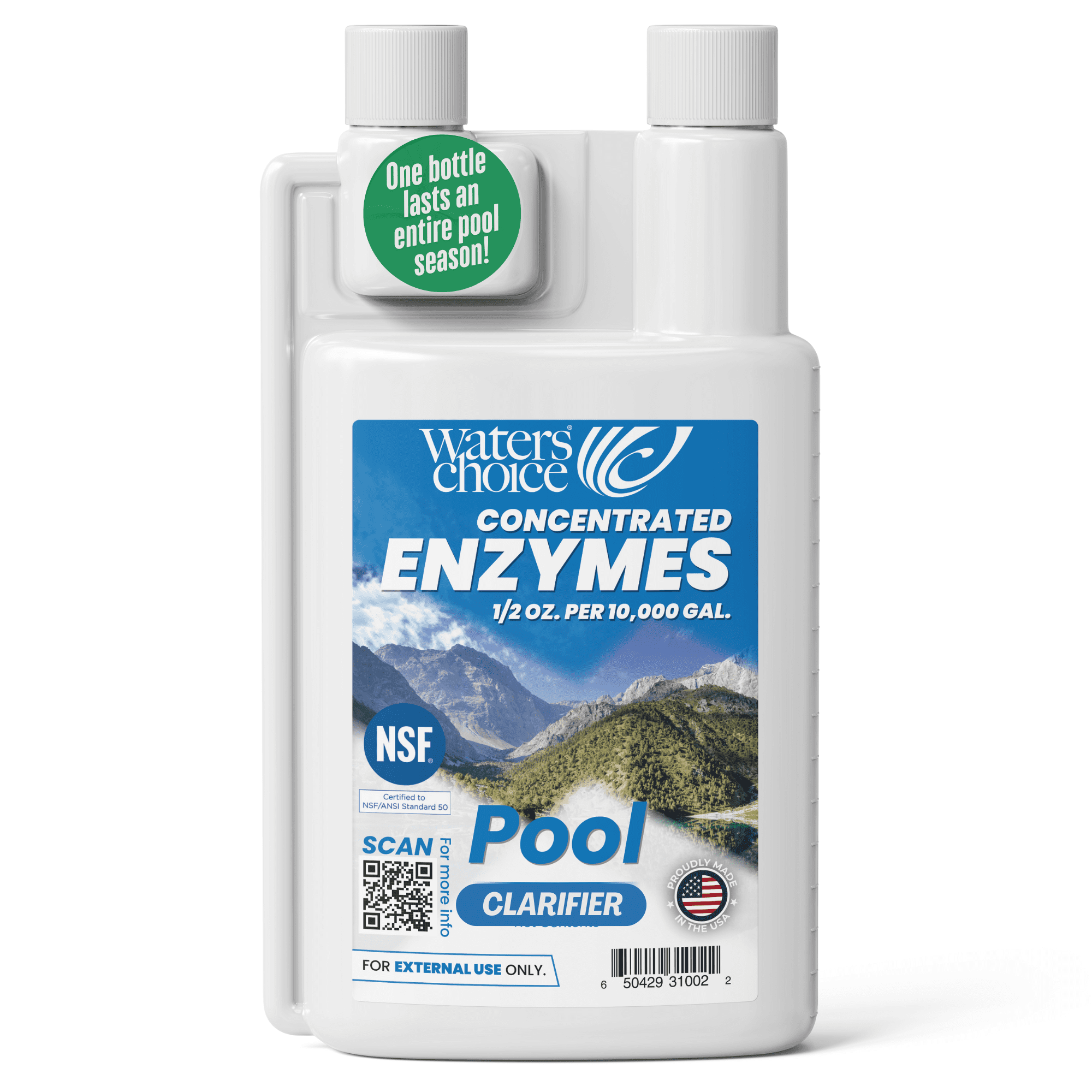 Waters Choice 32 oz. Pool Enzyme Cleaner Solution - Natural Weekly ...