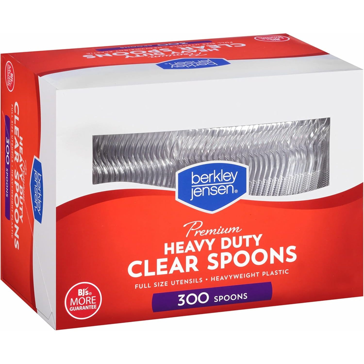 Product of Berkley Jensen Plastic Spoons, 300 ct. -Clear-Utensils [Bulk ...