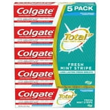 Product of Colgate Total Toothpaste Fresh Mint Stripe Gel 5 Pk. 6.3 oz ...