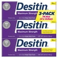 Desitin Maximum Strength Diaper Rash Cream Paste 4.8 oz, 3 Pk ...
