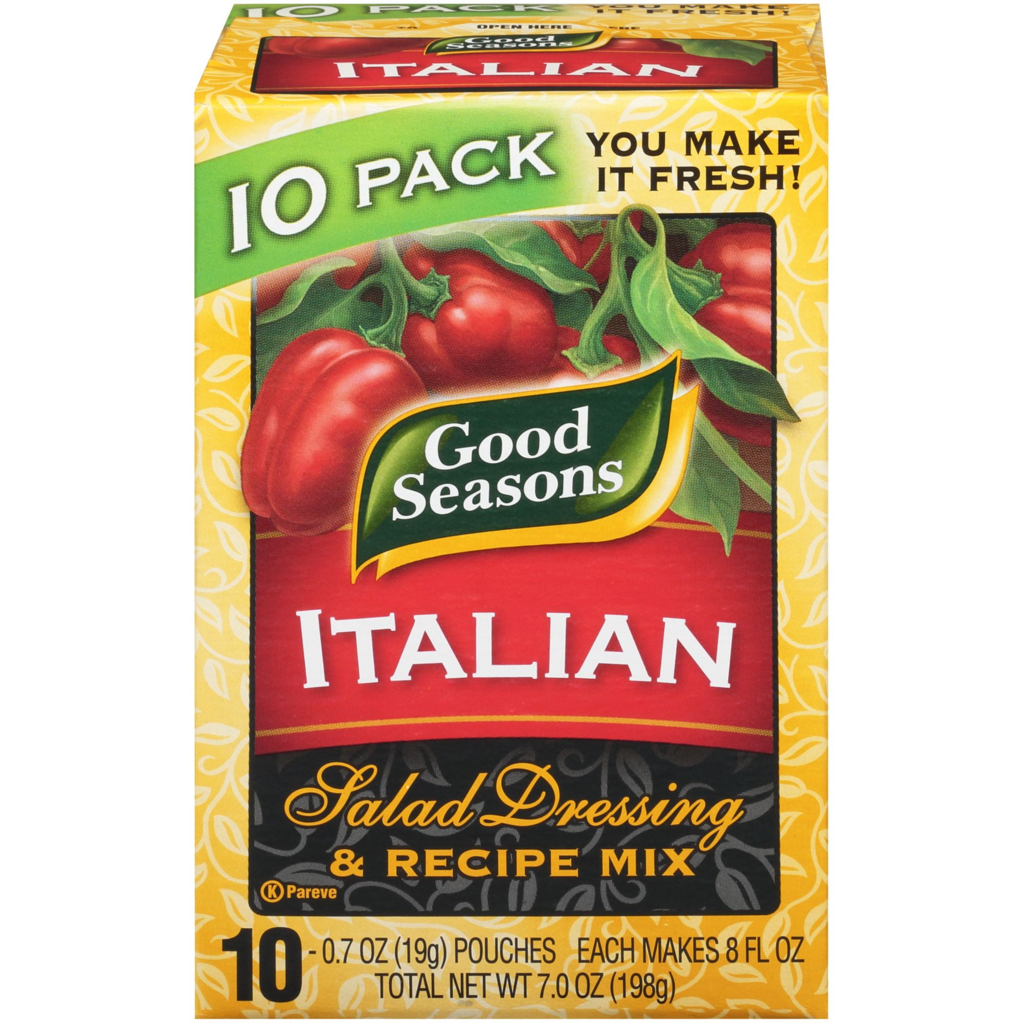 Good Seasons: 10 Pk Italian Dressing & Recipe Mix - Authentic Flavor ...