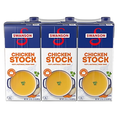 Product of Swanson Organic Free-Range Chicken Stock 3 Pk. 32 oz ...