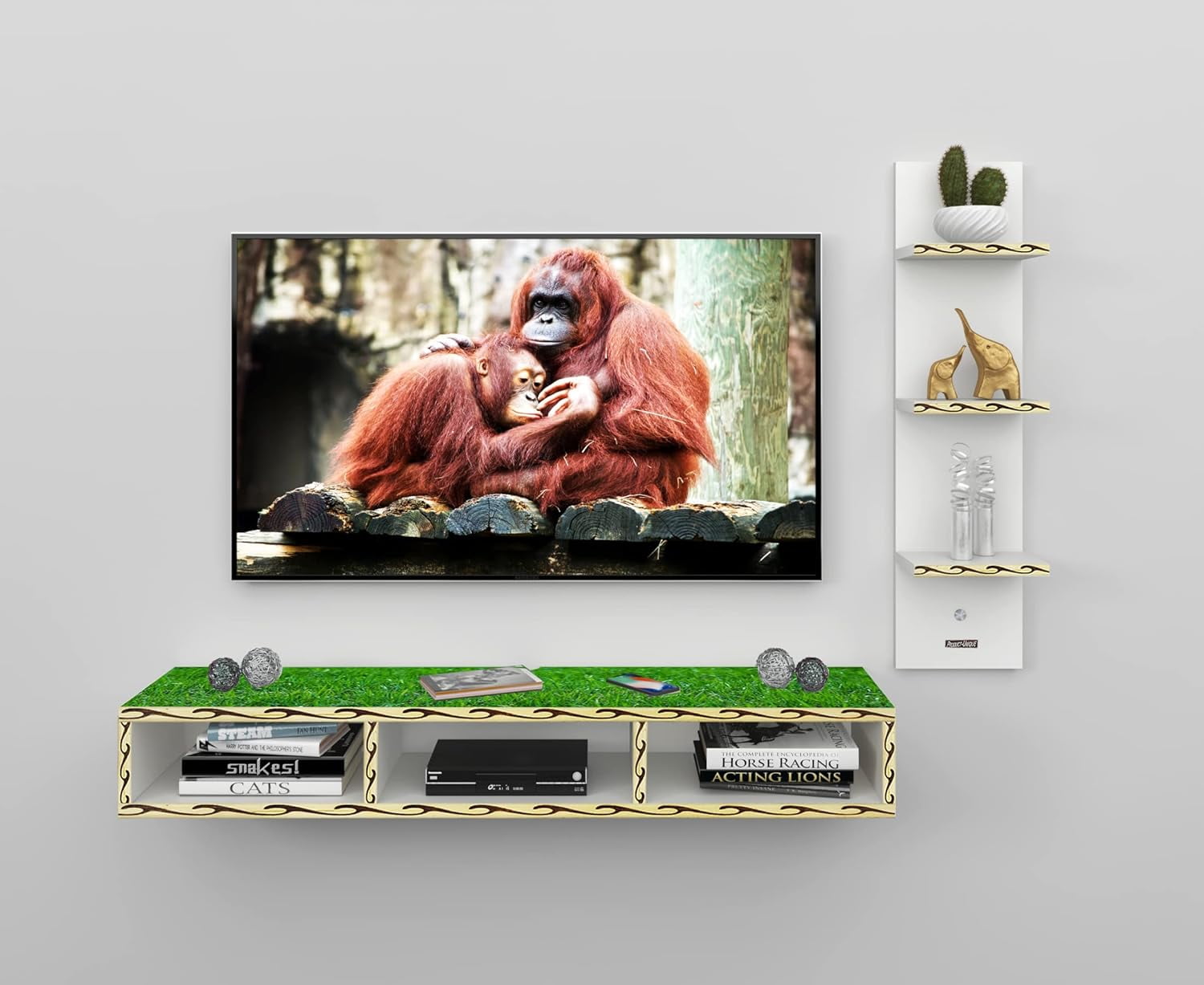 ProductUnique Molding Mat Design Engineered Wood TV Entertainment Unit ...