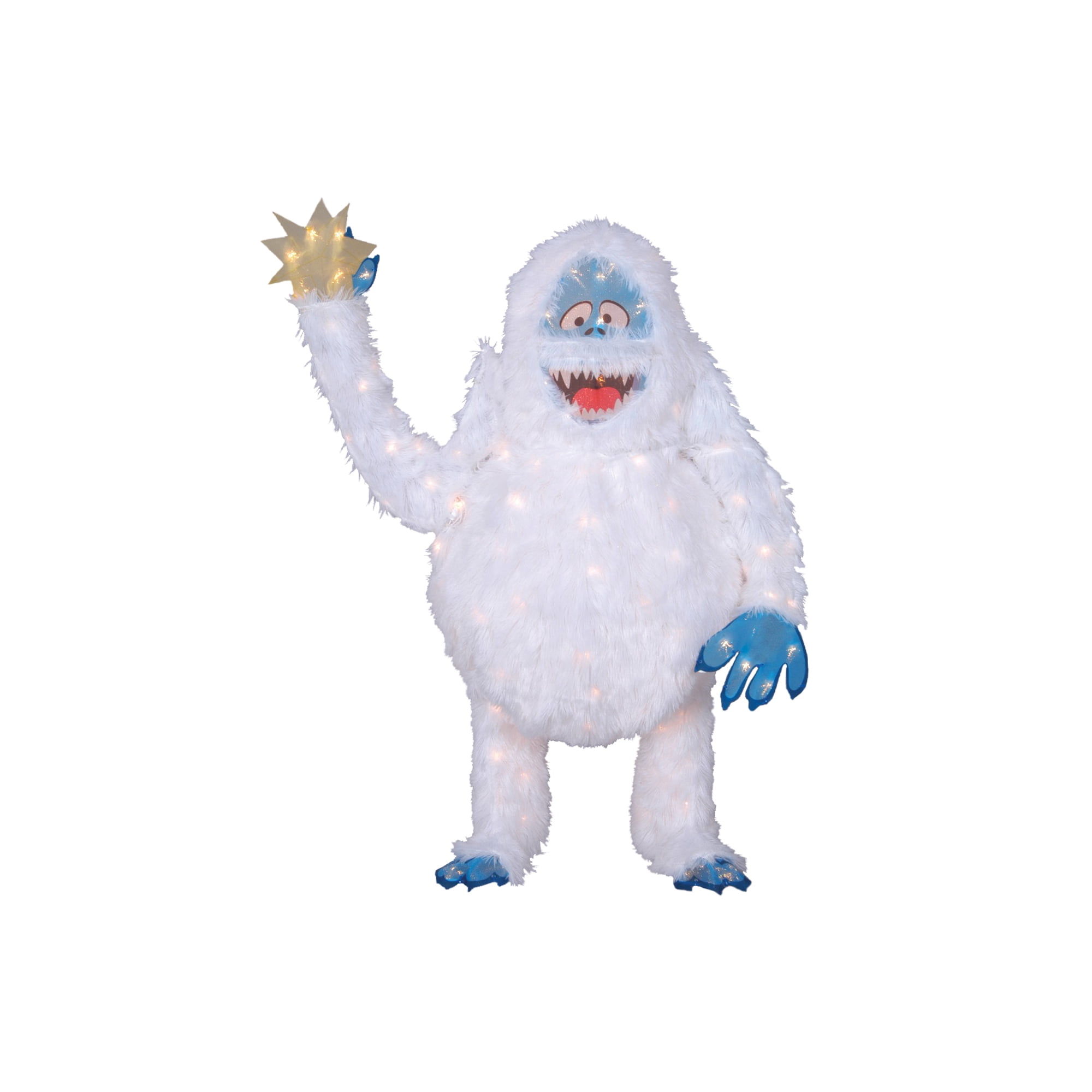 ProductWorks 32-Inch Outdoor Holiday Xmas Decor, Bumble with Star LED ...