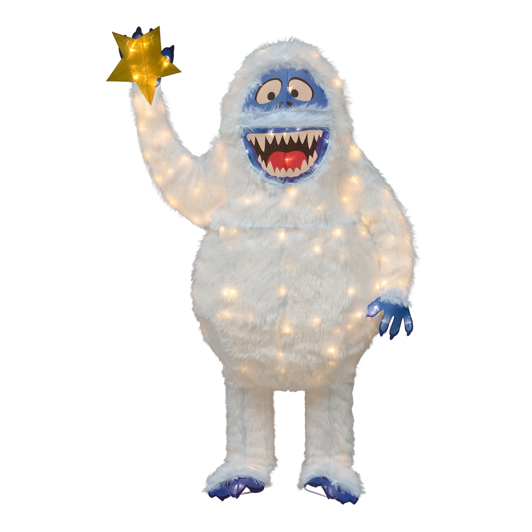 ProductWorks 56" 3D Pre-Lit LED Bumble with Star Outdoor Christmas ...