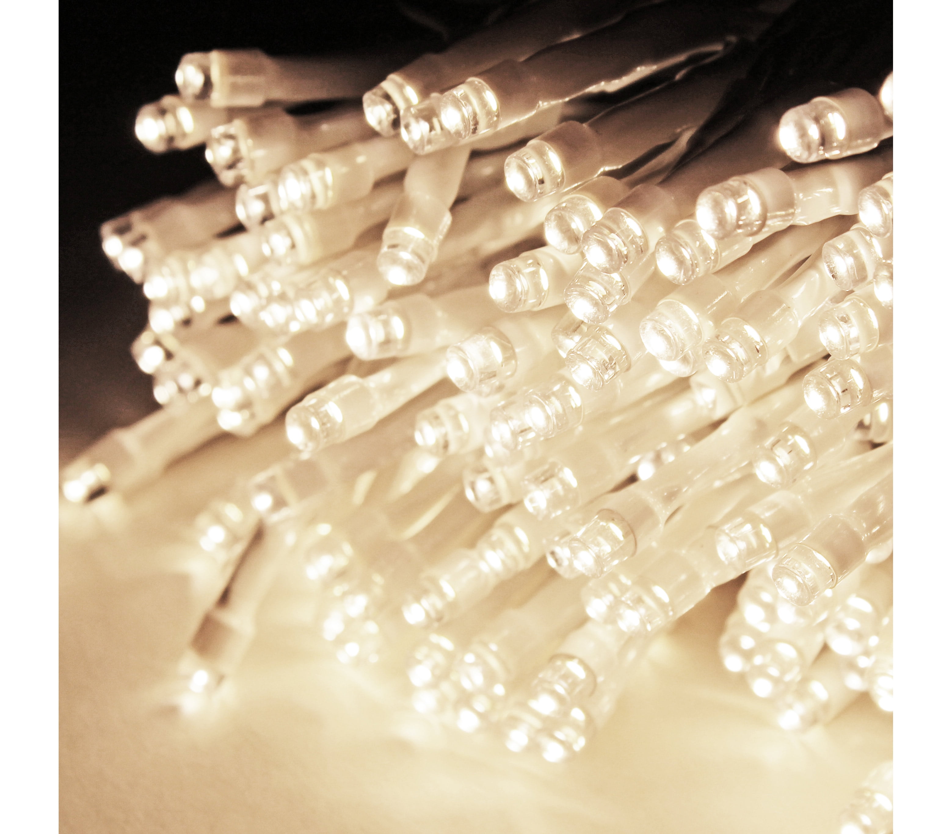 ProductWorks Indoor/Outdoor 300 LED-Micro Bulbs String Light Set with 8 ...