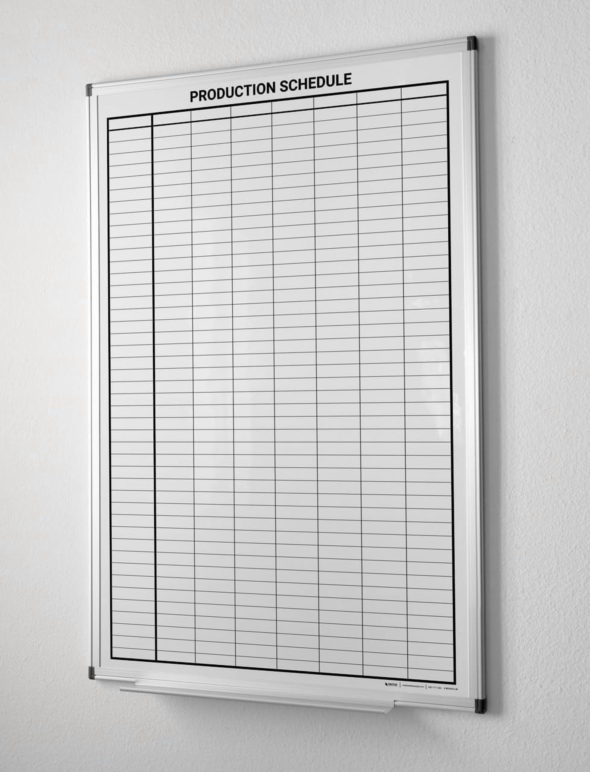 Production Schedule Portrait Whiteboard 48" x 36" - Walmart.com
