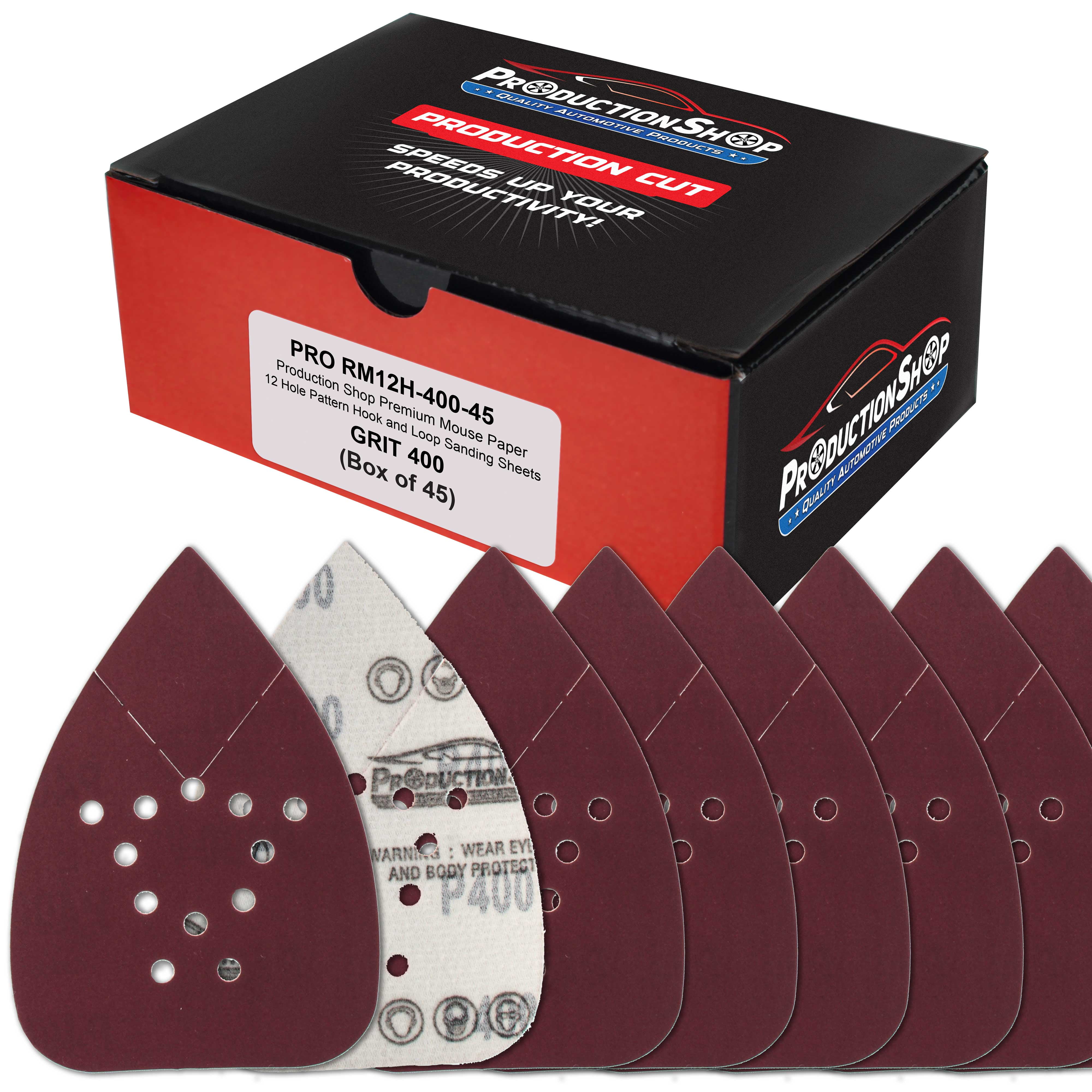 ProductionShop Premium 400 Grit 12-Hole Pattern Mouse Detail Sander ...