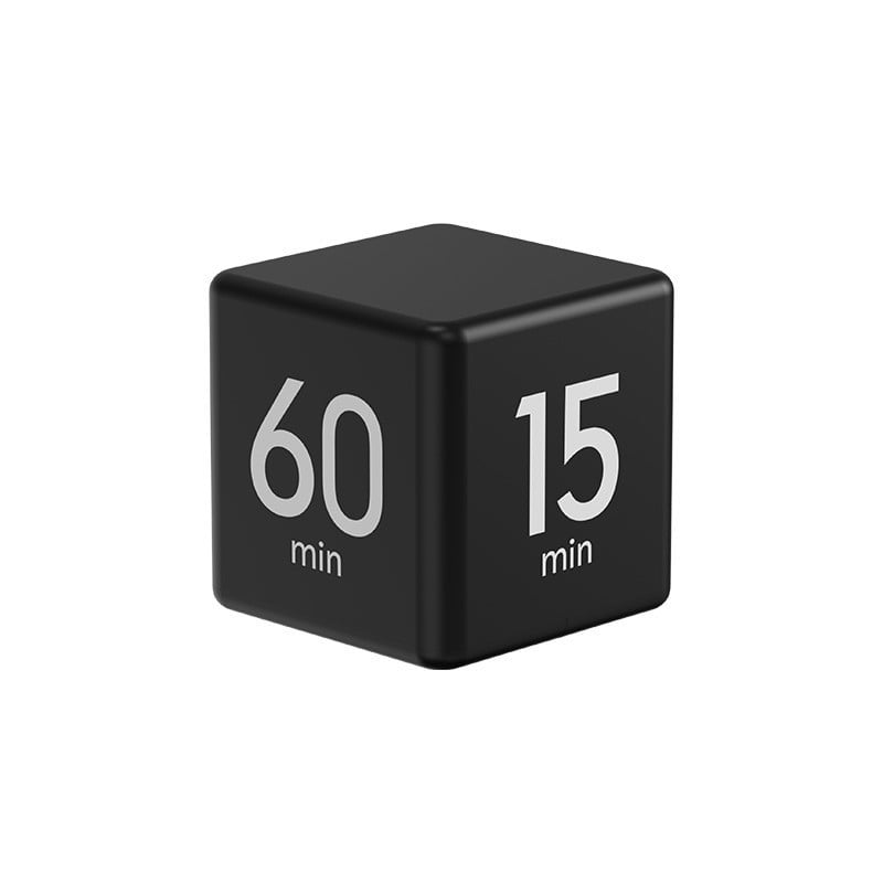Productivity Cube Timer, Gravity Sensor, Flip LED Display, 4 Preset Time Dual Modes, Countdown ...