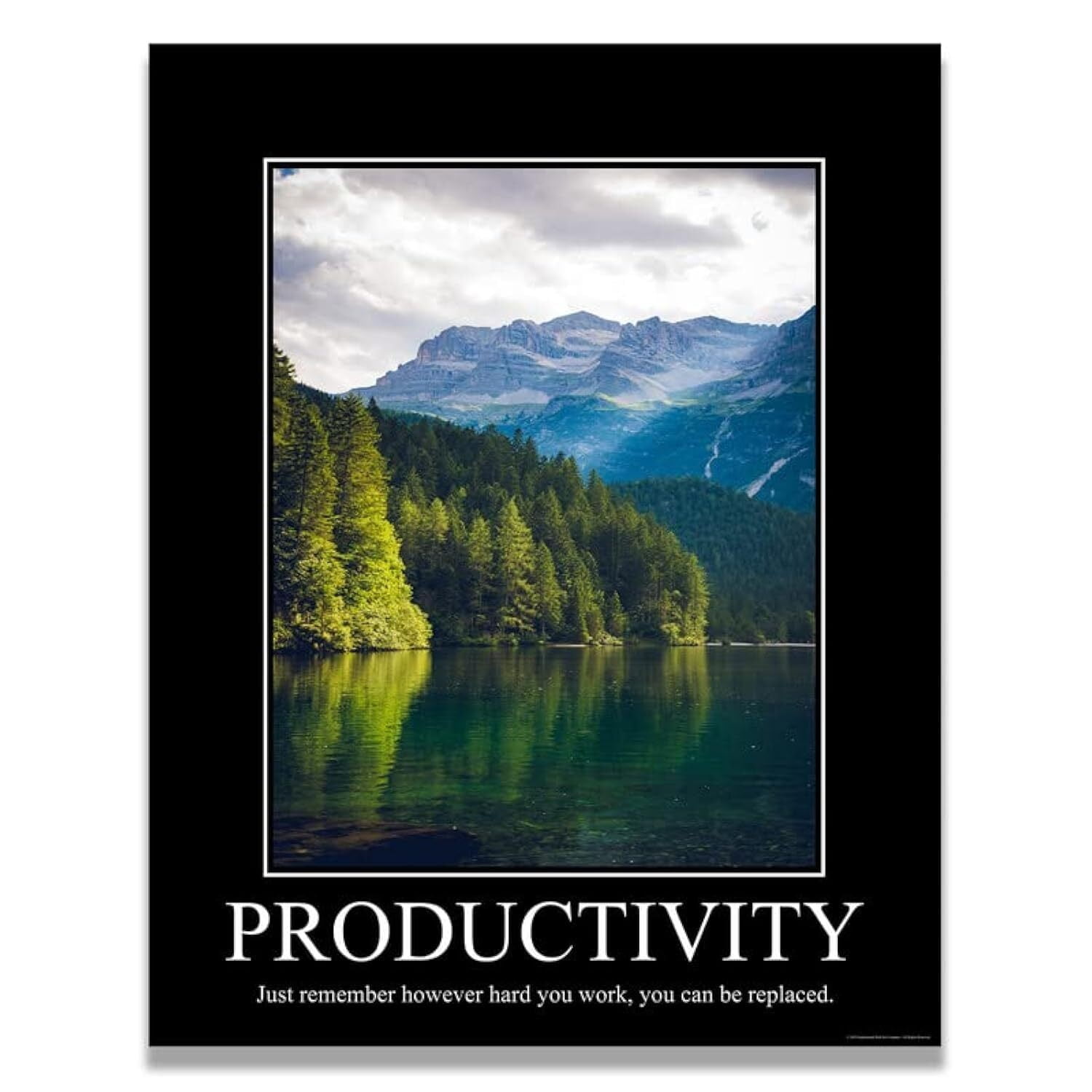 Productivity Demotivational Poster Ironic Snarky Funny Sarcastic Office ...