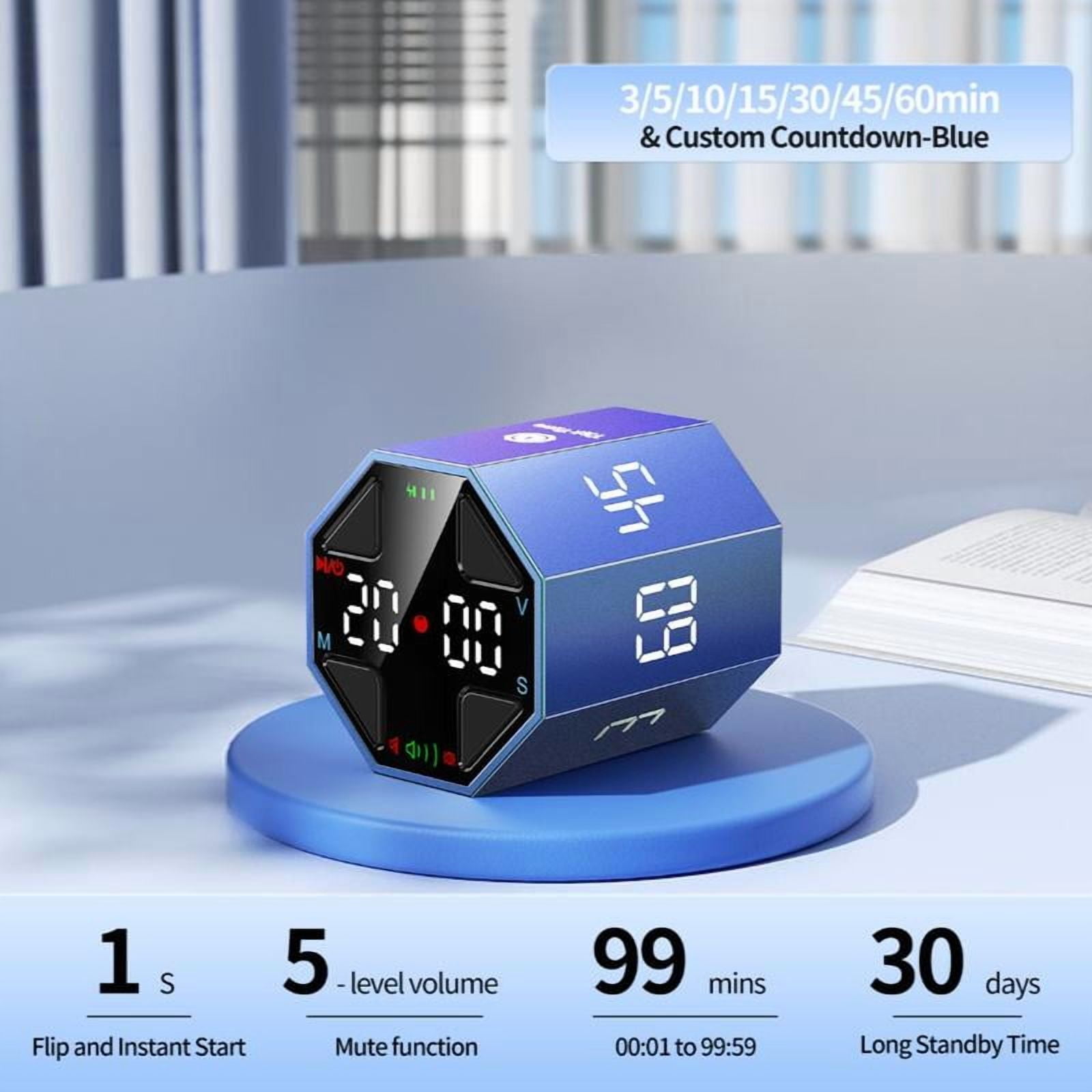 Productivity Timer: Timer Cube with Pause & Resume, Silent & Adjustable ...