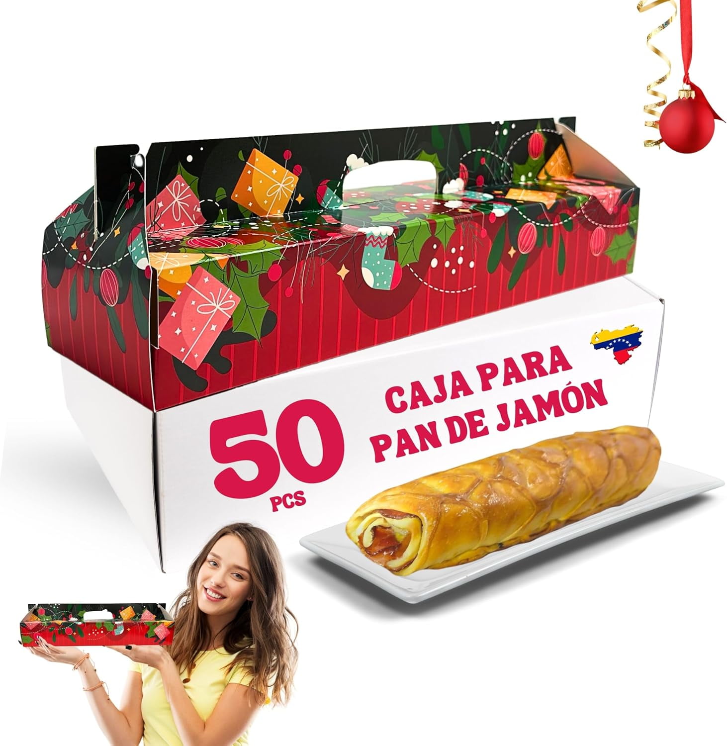 Productos Venezolanos Cajas para Pan de Jamón Venezolano Cajas de Pan ...