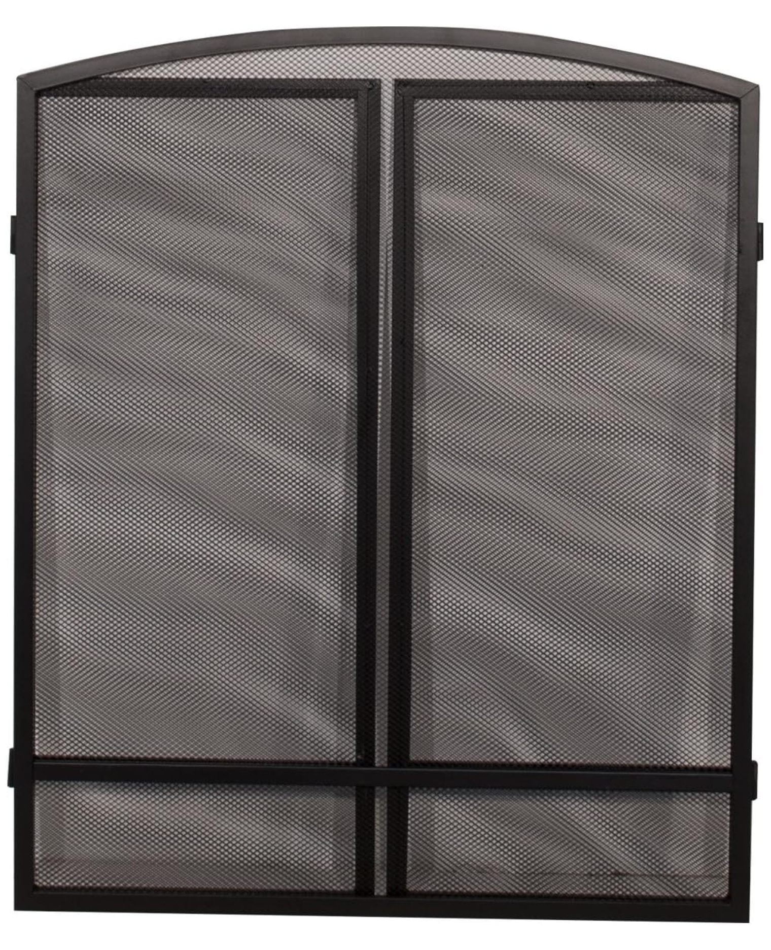 Products 15951 3-Panel Arch Screen with Double Bar for Fireplace, 29.25 ...