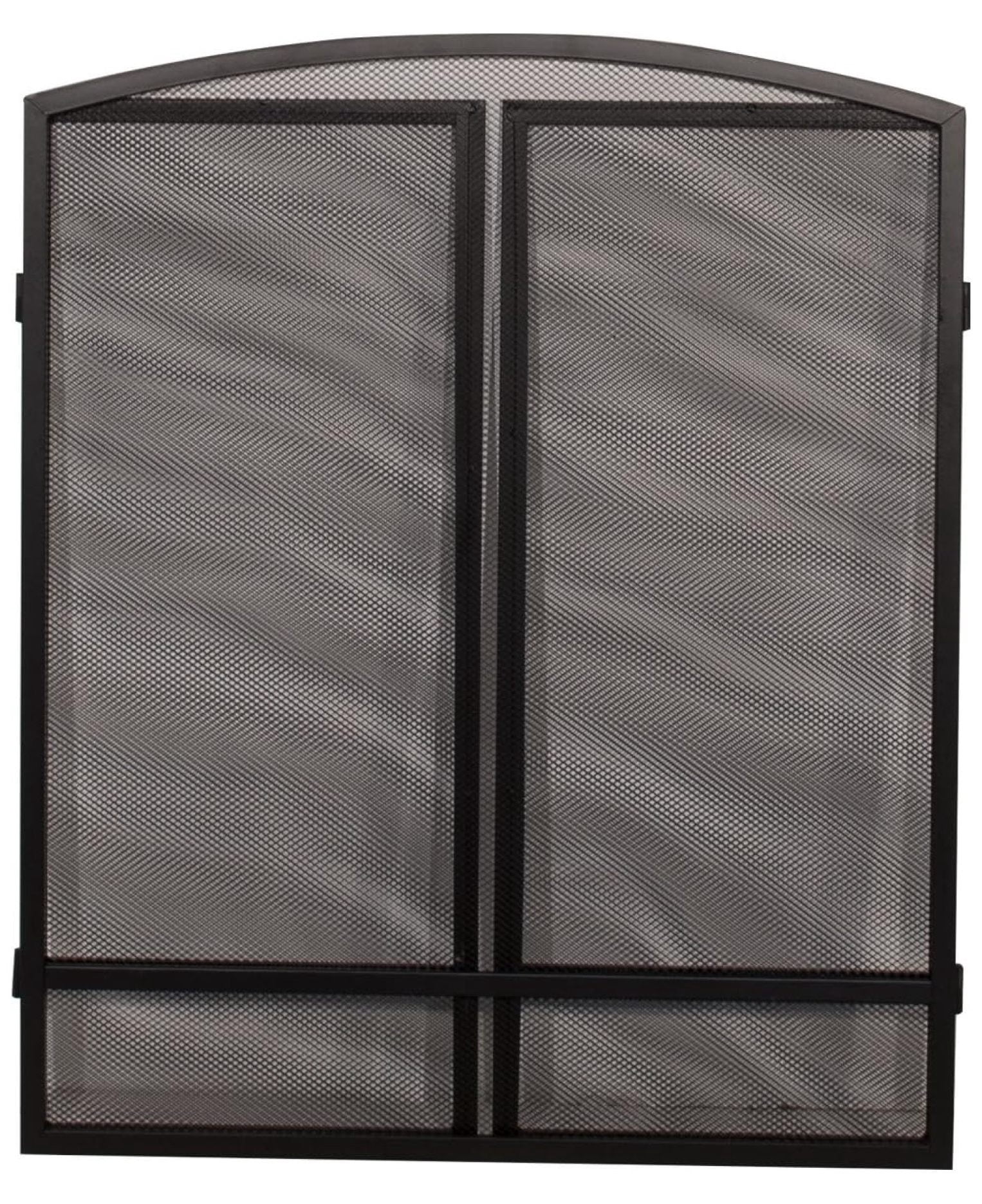 Products 15951 3-Panel Arch Screen with Double Bar for Fireplace, 29.25 ...