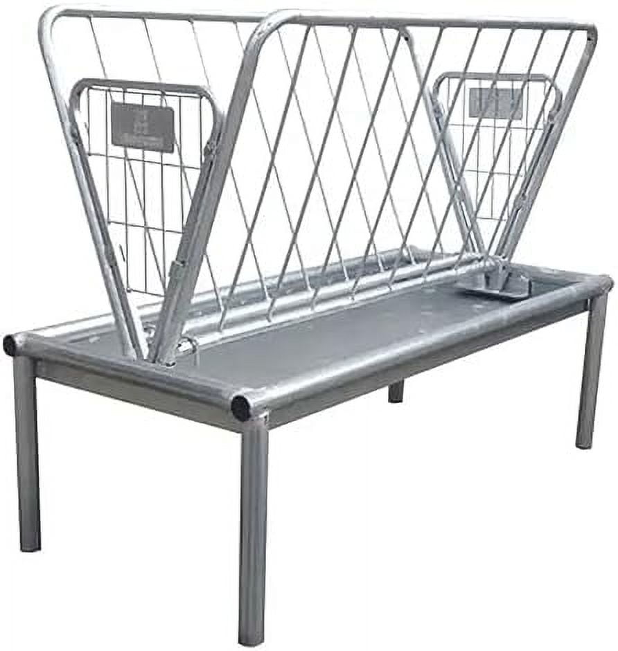 Products 4 Foot Long Outdoor Heavy Duty Mini Galvanized Steel Pasture ...