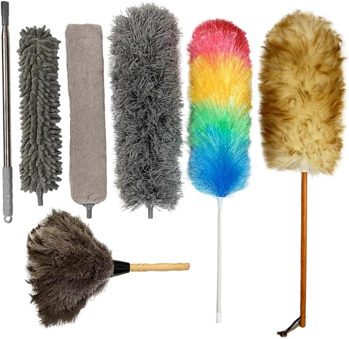 Products 7-Piece All Duster Combo Set (3 Microfiber Duster Heads with ...