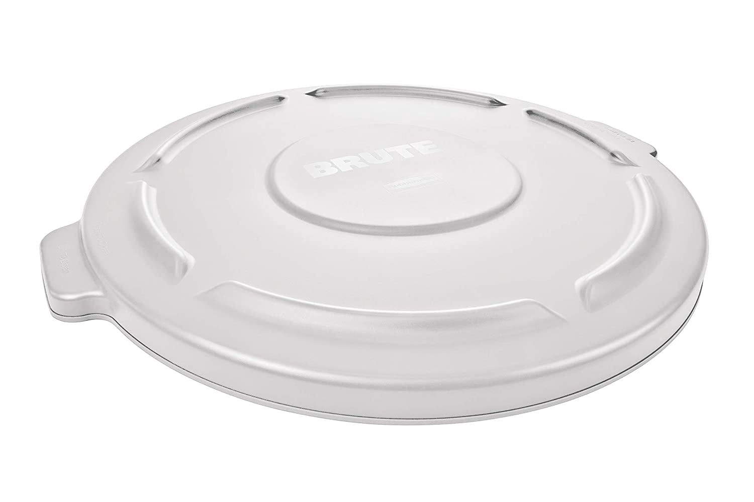Products Brute Heavy-Duty Round Trash/Garbage Lid, 10-Gallon, White ...