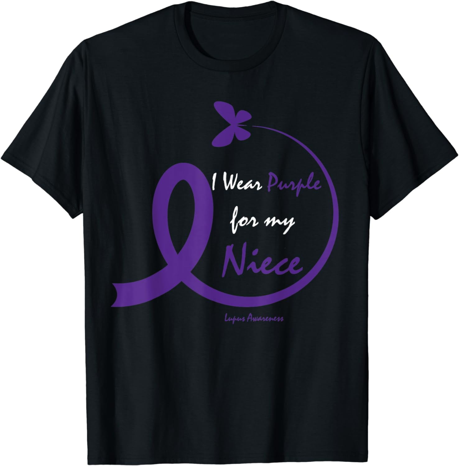 Products Gifts I Wear Purple For My Niece Lupus Awareness T-Shirt ...