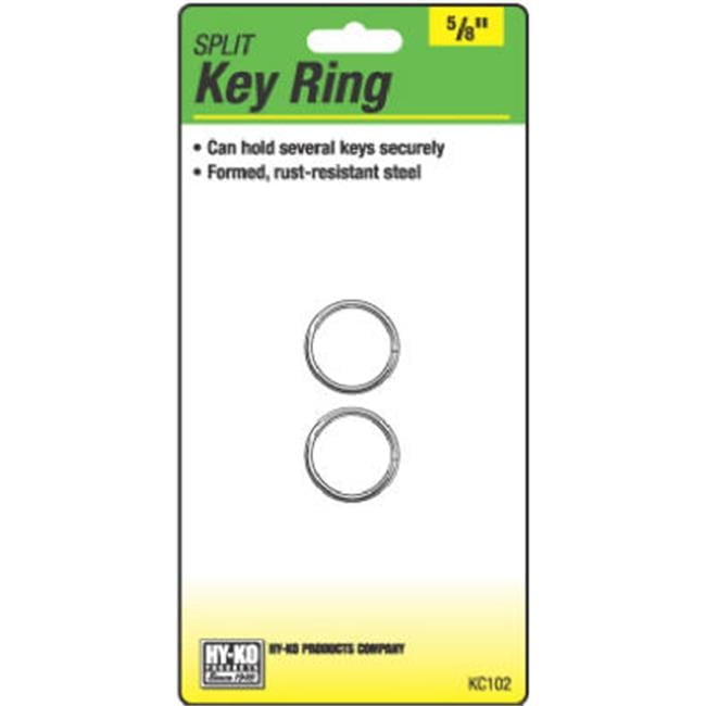Products KC102 2 Pack, 0. 62 inch Split Key Ring - Pack Of 5 - Walmart.com
