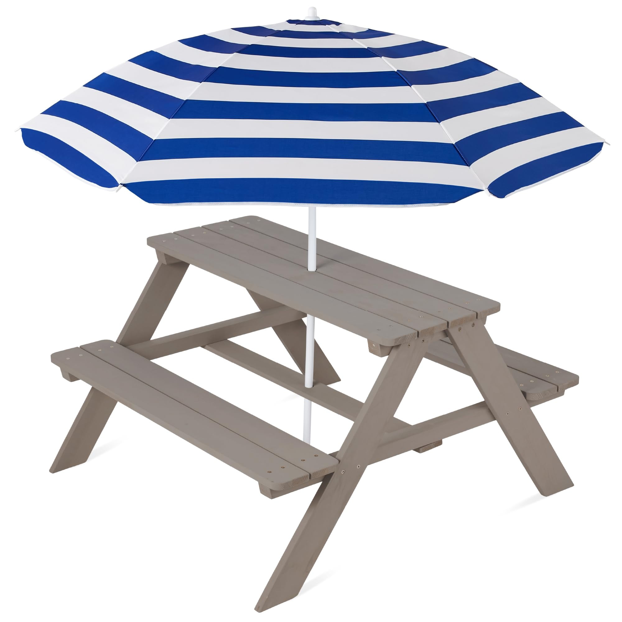 Products Kids Wooden Picnic Table, Outdoor Activity & Dining Table w ...