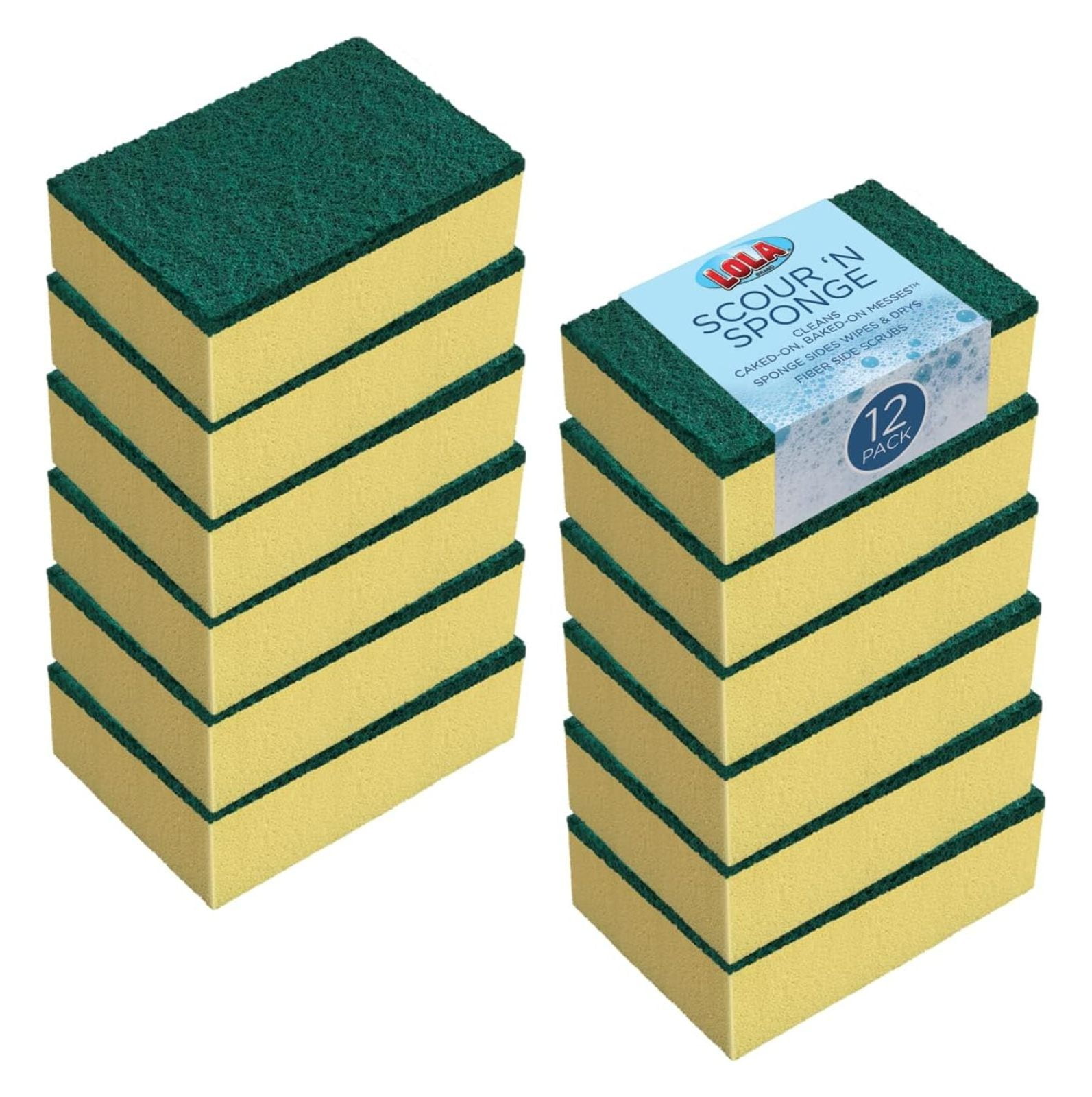 Products Pot Brite Scour N' Sponge, Non-Scratch Dish Scrub, Nylon ...