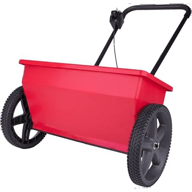 Products Red 75LB Drop Spreader - Weed and Feed Lawn Fertilizer ...
