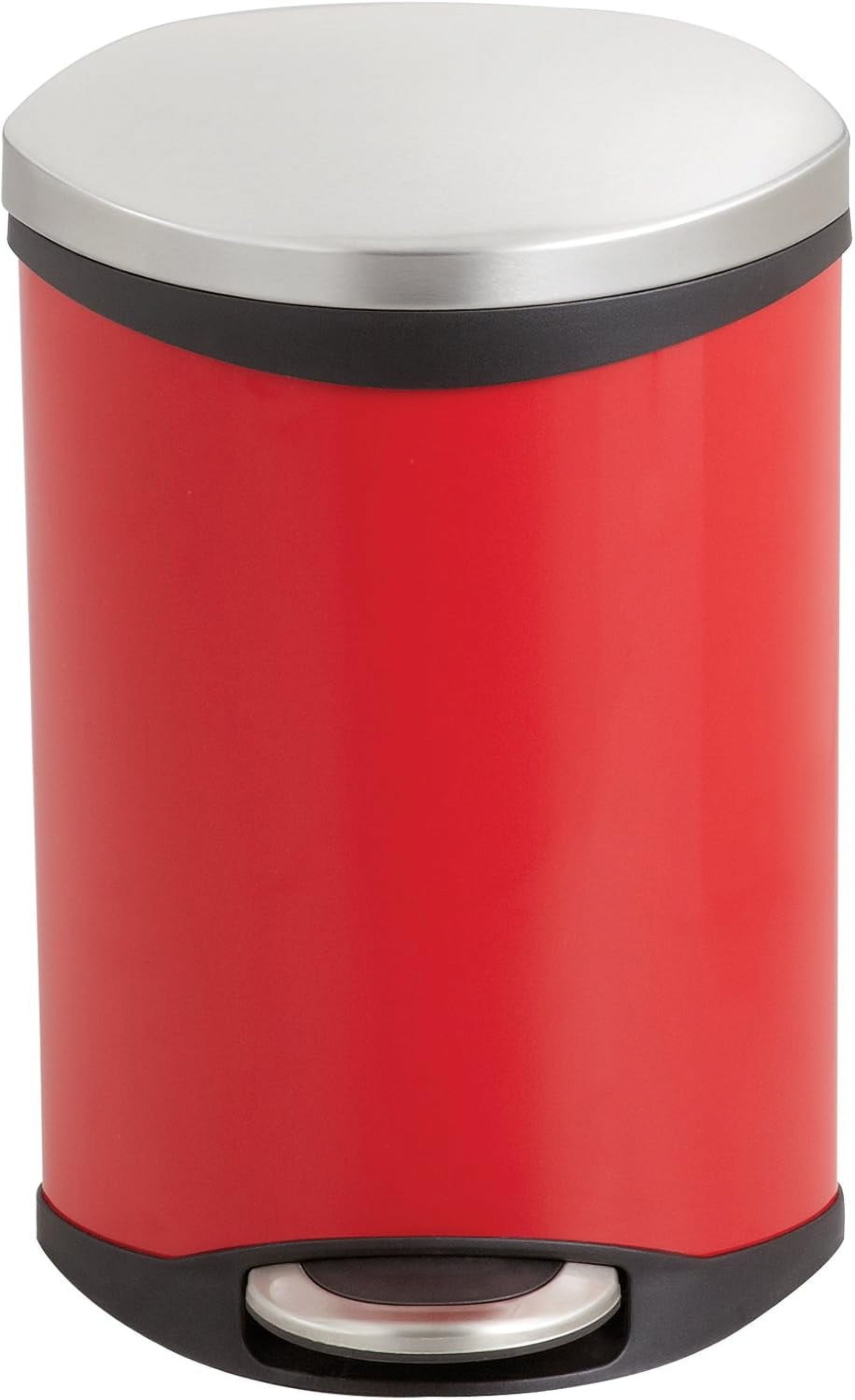 Products Stainless Ellipse Step-On Can - Walmart.com