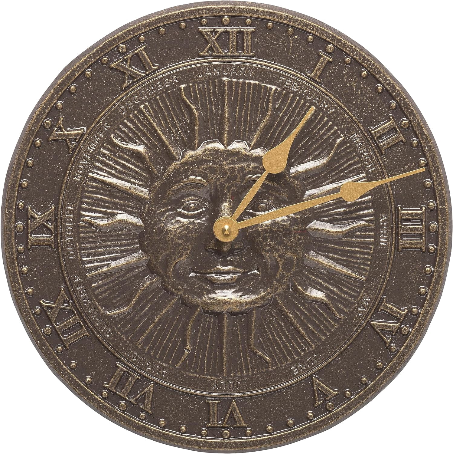 Products Sunface Clock, French Bronze - Walmart.com