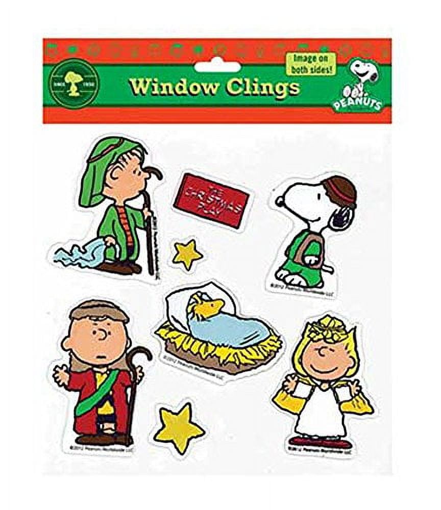 Productworks Peanuts Snoopy Nativity Christmas Play Jelz Window Clings ...