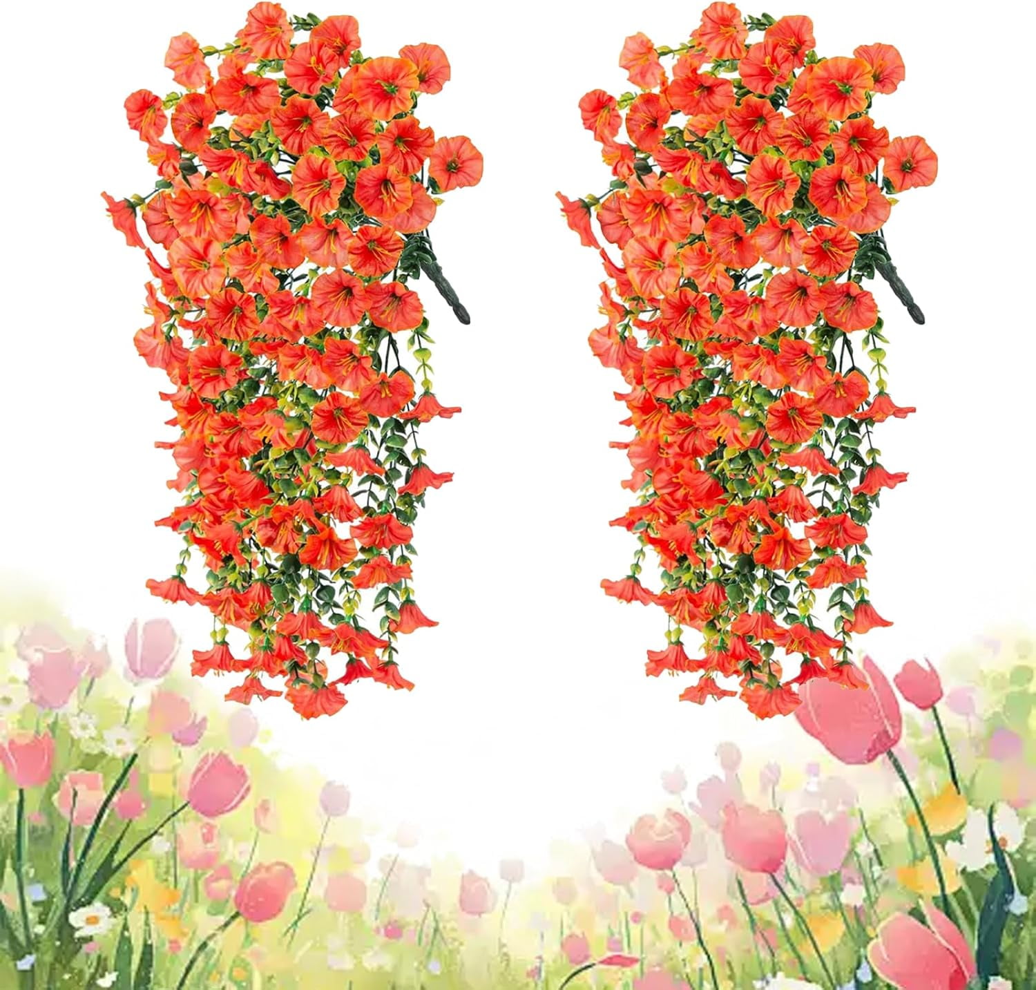 Proemptli Lifelike Artificial Flowers, Proemptli Hanging Morning Glory ...