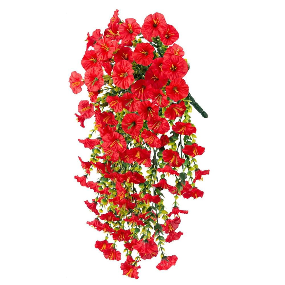 Proemptli Lifelike Artificial Flowers, Proemptli Hanging Morning Glory ...