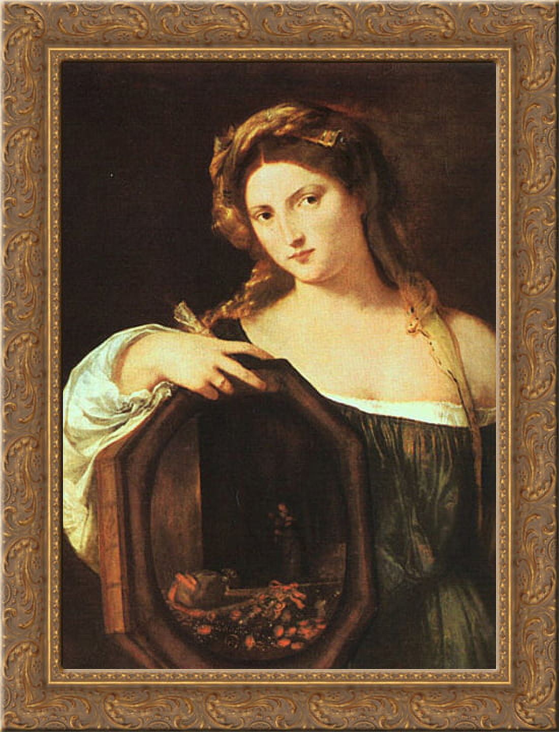 Profane Love (Vanity) 20x24 Gold Ornate Wood Framed Canvas Art by ...